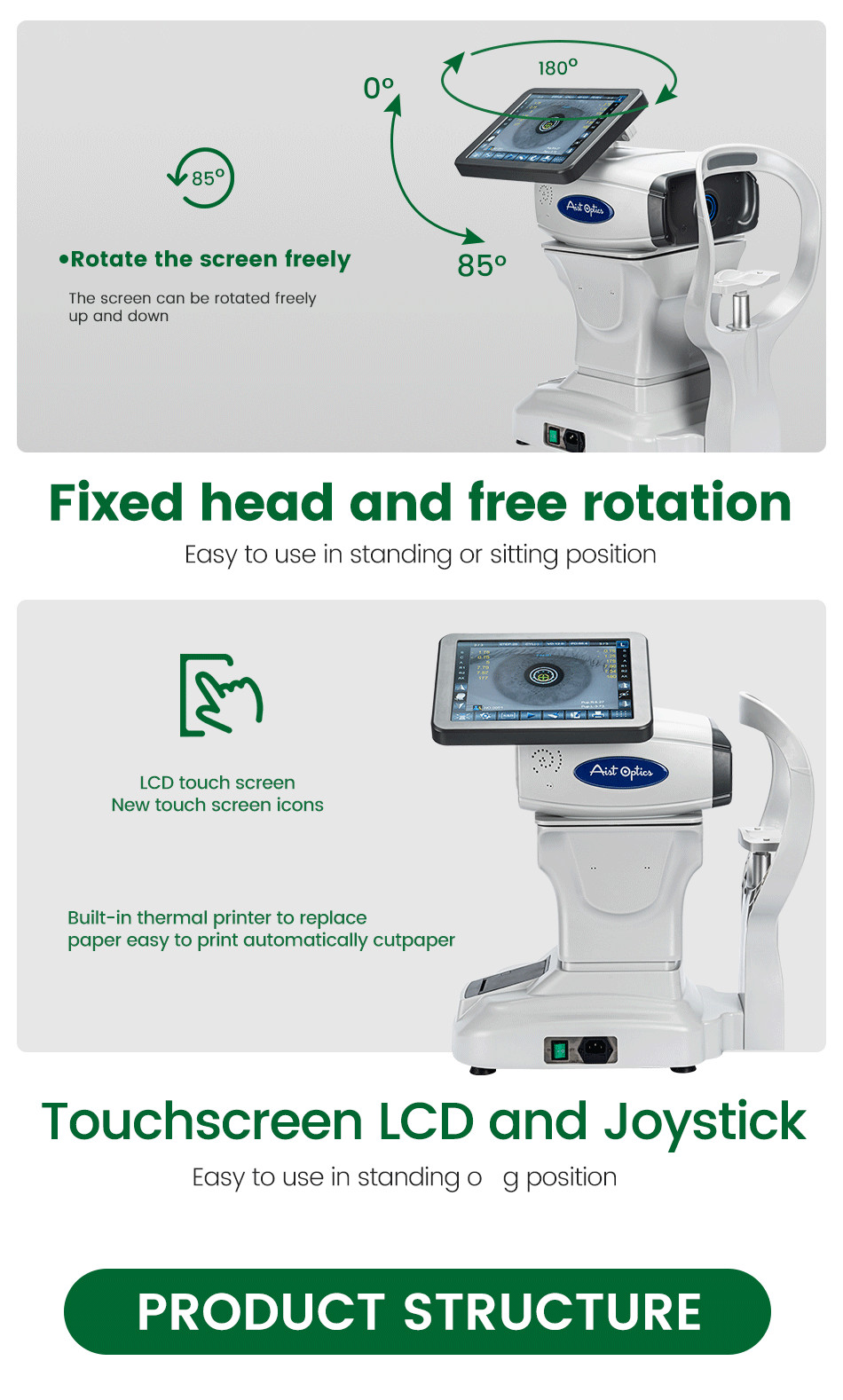The new model eye autorefractometer with keratometer optical instrument ...