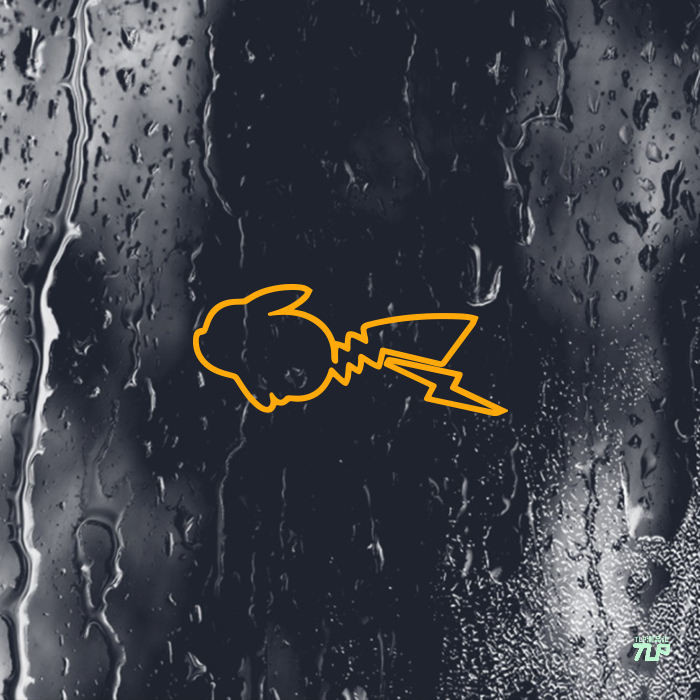 [READY+STOCK] Tlp Hollow Car Sticker pokemon pokemon Pikachu Pikachu ...