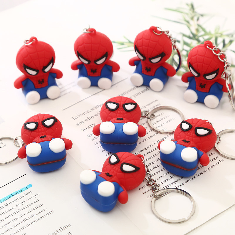 3D Cartoon Cool Spider Man Keychain Spider Man Keychain Spider Man ...