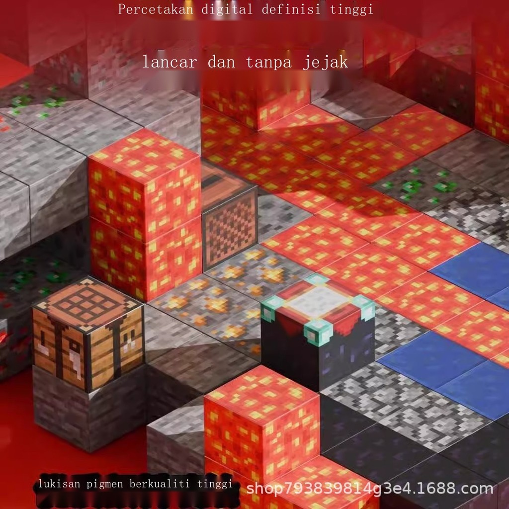 Minecraft Square Vertical Block Full Set | Shopee Malaysia