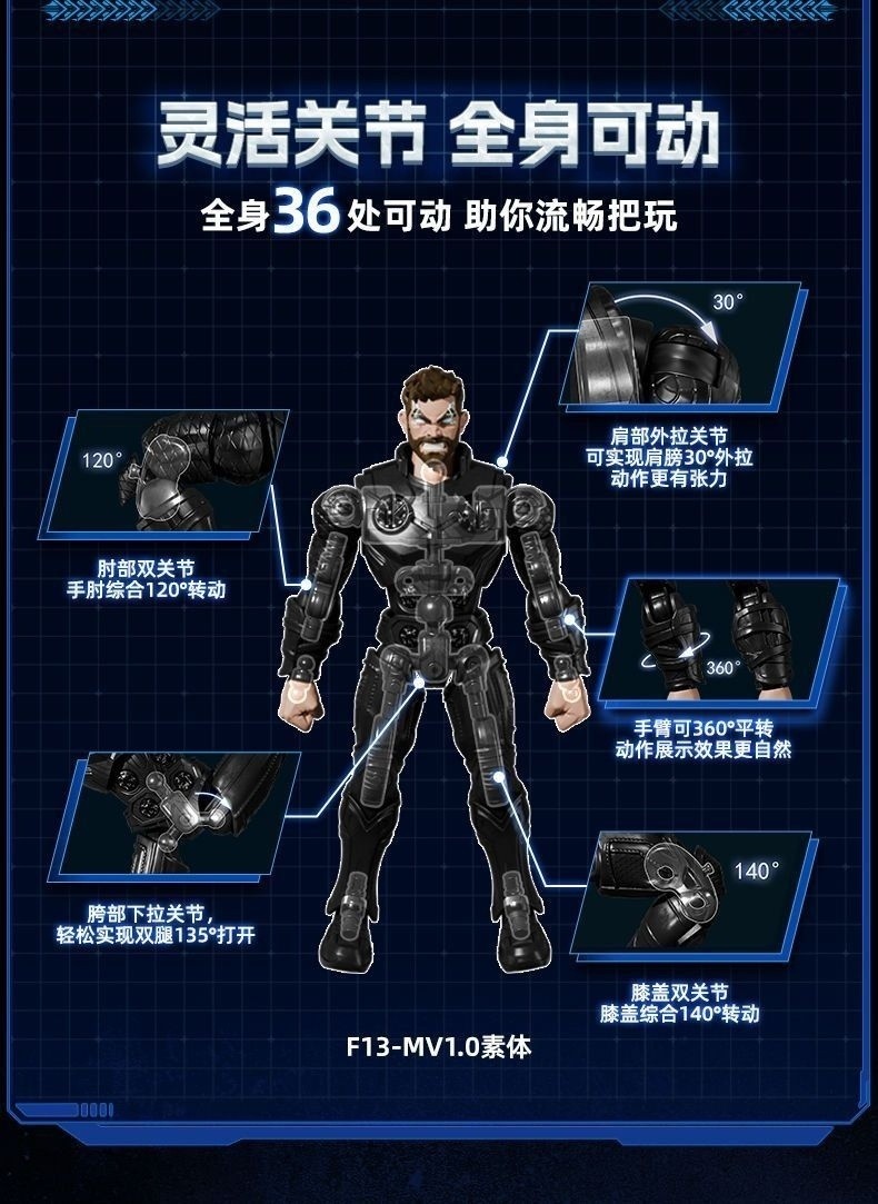 New Product] Pluco Building Block Man Marvel Heroes Beyond Edition Iron ...