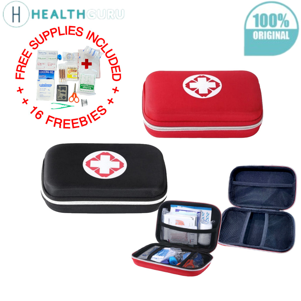 HealthGuru Multipurpose Medical Aid Storage Pouch Bag EVA Hard Shell ...