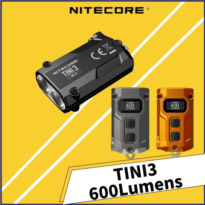 NITECORE TINI3 2025 EDC Keychain Light Mini Multiple Color Temperatures ...