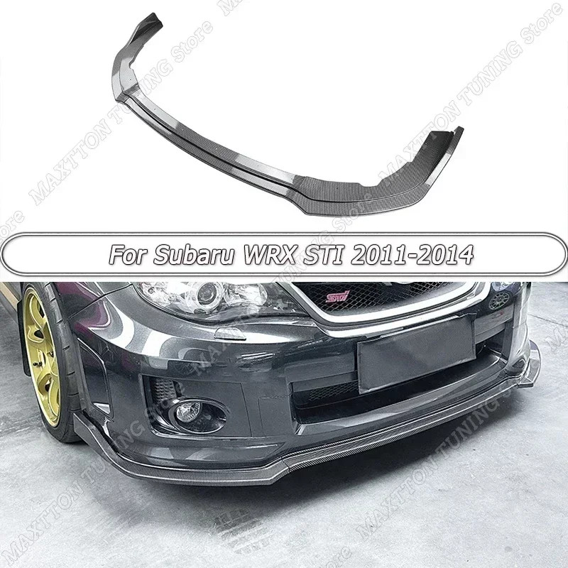 For Subaru WRX STI 2011 2012 2013 2014 ABS Front Bumper Lip Spoiler ...