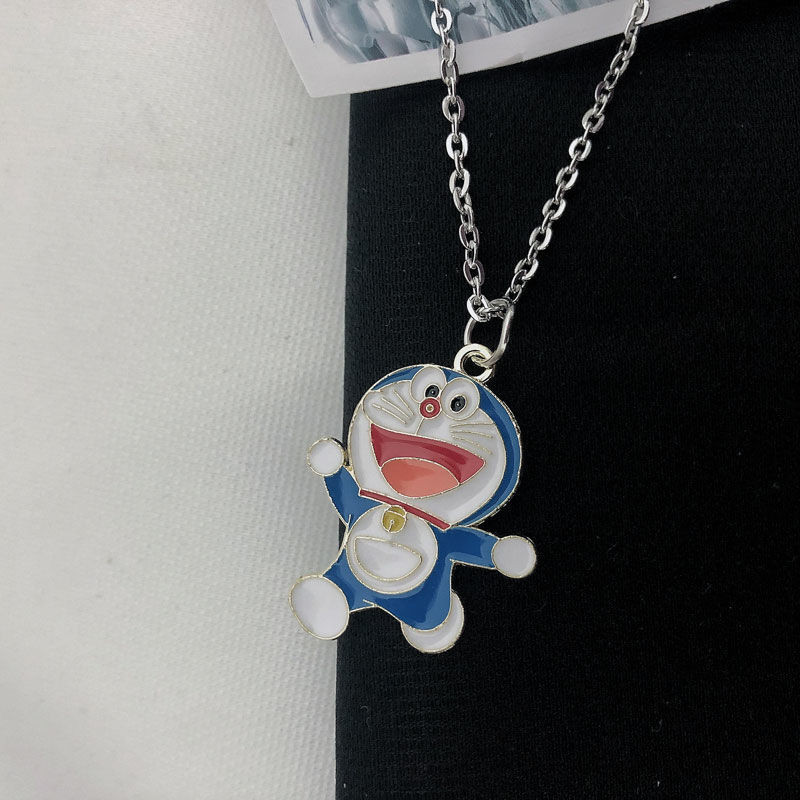【Ready Stock】DPLANET 小叮当猫项链哆啦A梦开心的哆啦A梦系列吊坠情侣可爱创意卡通链子Pokonyan gift ...