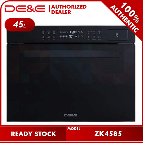 DE&E 45L | 18 Function Digital Fully Sensor Touch Steam & Grill Combi Built in Oven / Steam Oven ...