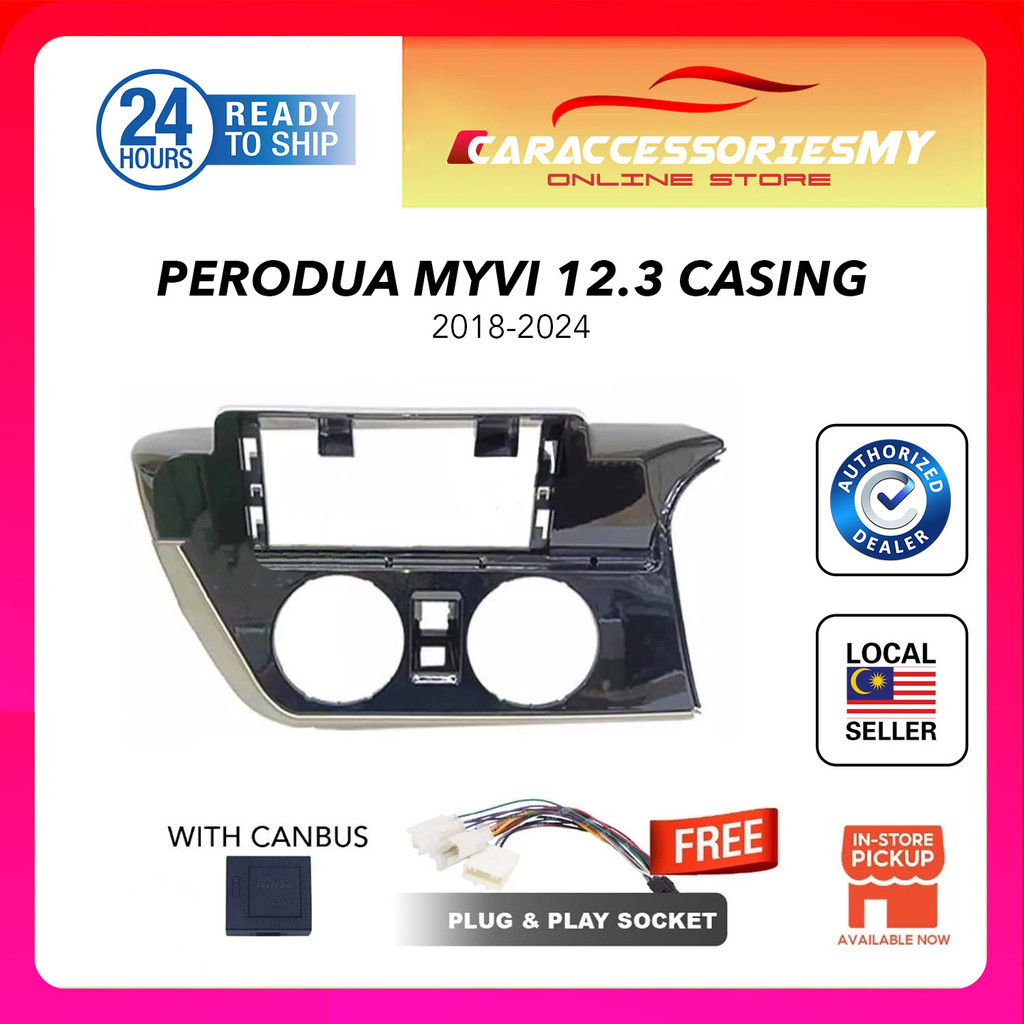 Perodua Myvi Gen3 Facelift 2018 2024 12.3 inch BBA Casing Android with ...