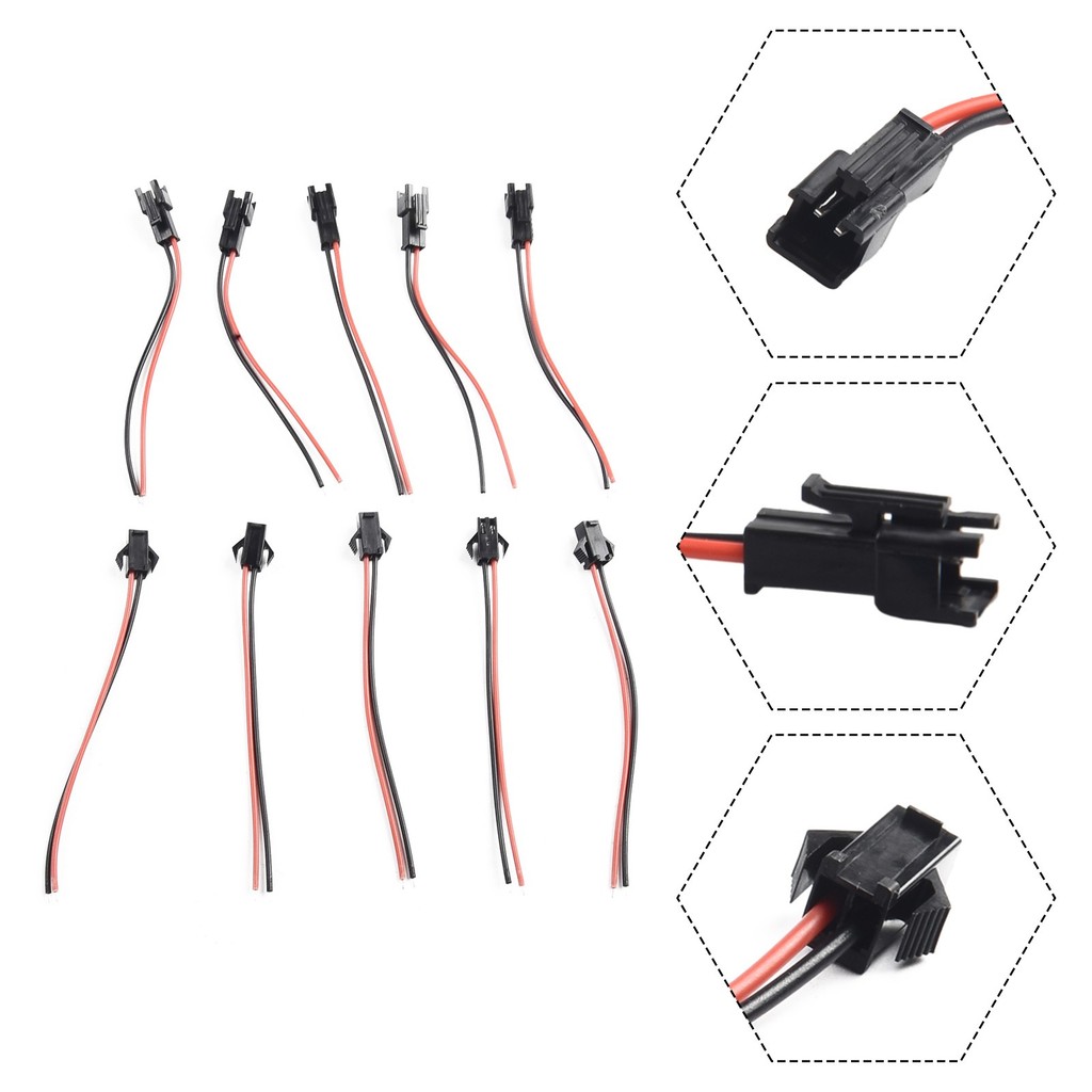 【Anna】2.54Mm Sm 2-Pin 2P Connector Male / Female Head Wires Cables ...