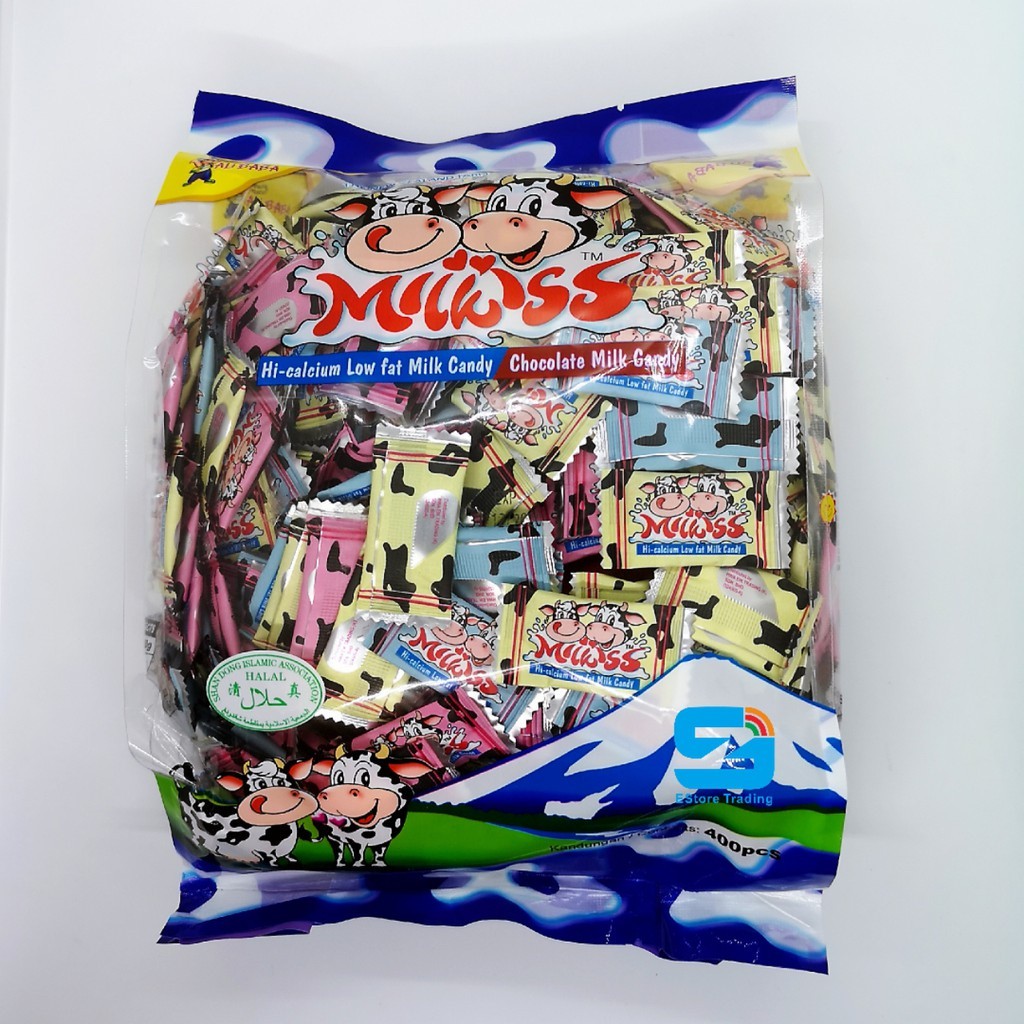 Milkiss Hi-Calcium Low Fat Milk Candy 400pcs Alibaba | Shopee Malaysia