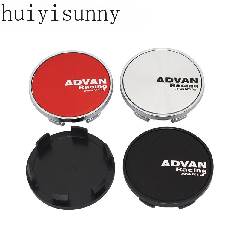 HYS 4pcs 54/49mm clip advan wheel center cap car universal advan racing ...