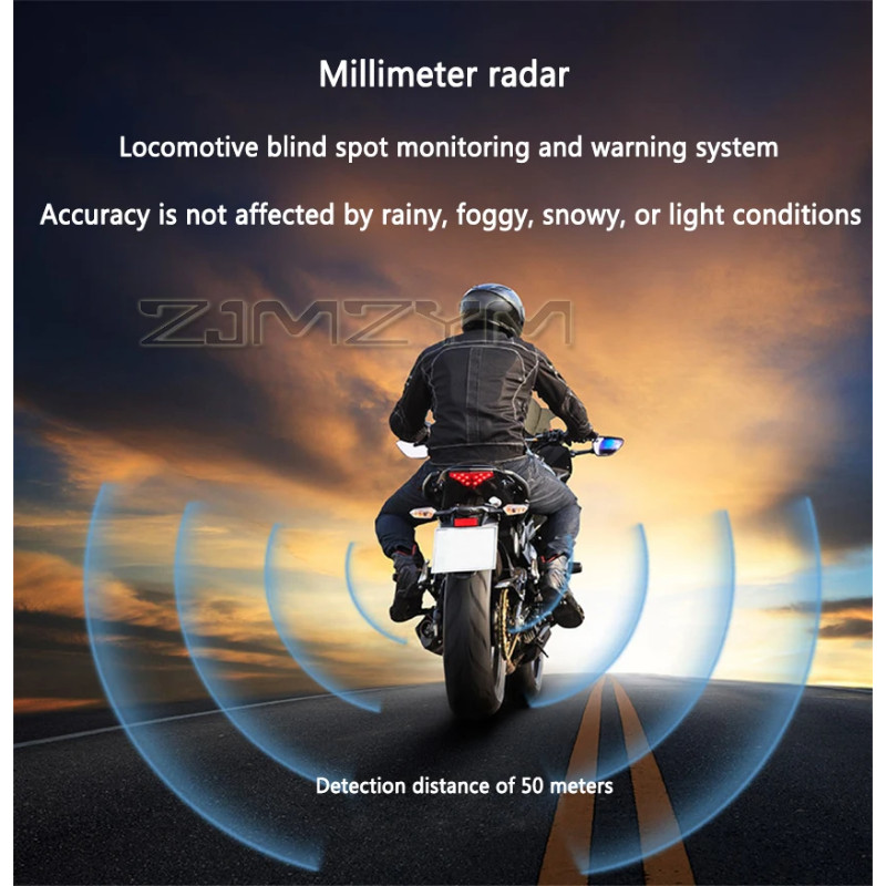 77Ghz Millimeter Wave Radar Lane Change Assistance Active Safety Warning System For Motorcycle ...