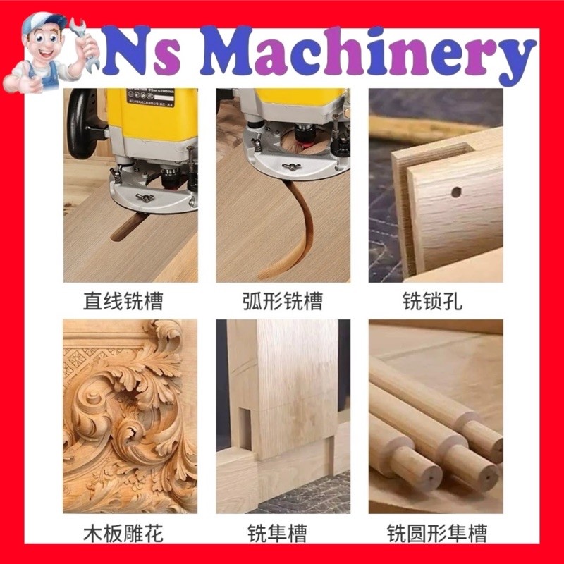 Luxter Professional Electric Wood Router Machine / Wood Trimmer Machine ...