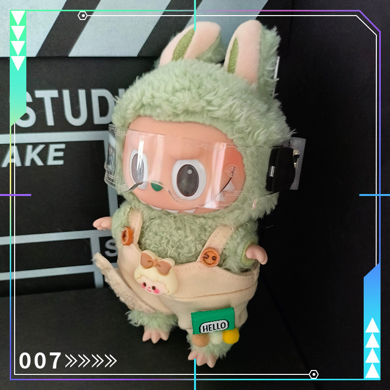 拉布布 labubu 赛博 朋克 发光 眼镜 棉花娃娃 酷炫 迷你眼镜 配饰 Labubu labubu labubu labubu Punk ...