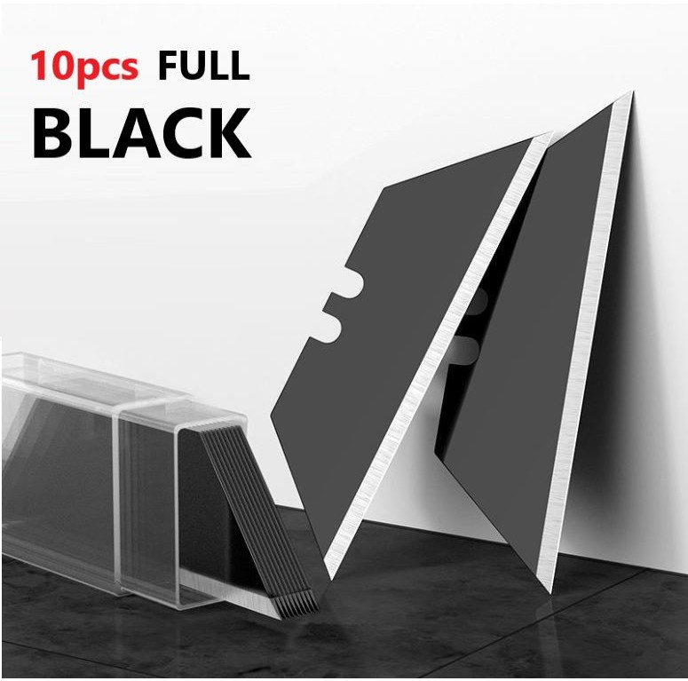 Supreme 10pcs Black Cutter Blade Replacement Hook Blade SK5 Utility ...