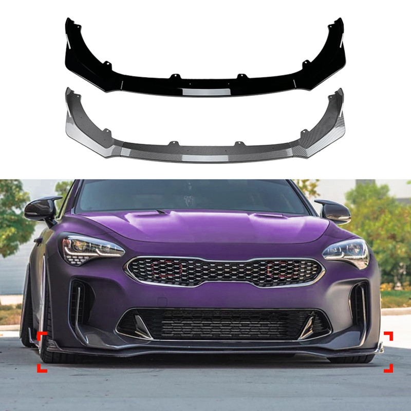 Front Bumper Spoiler Lip For Kia Stinger 2018 2019 2020 2021 2022 2023 ...