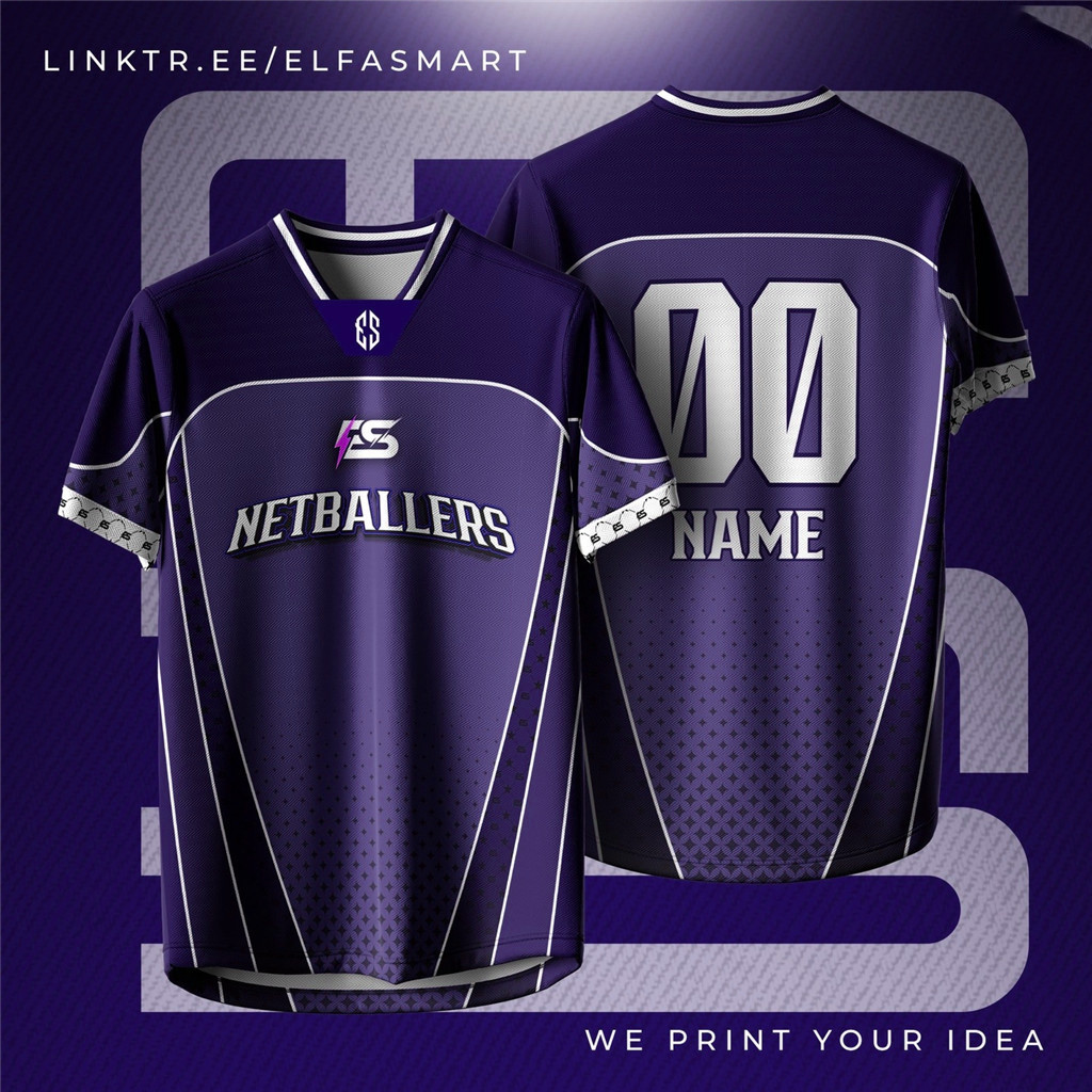 Fresh Design Fully sublimated Netball NFL jersey custom name Malaysian ...