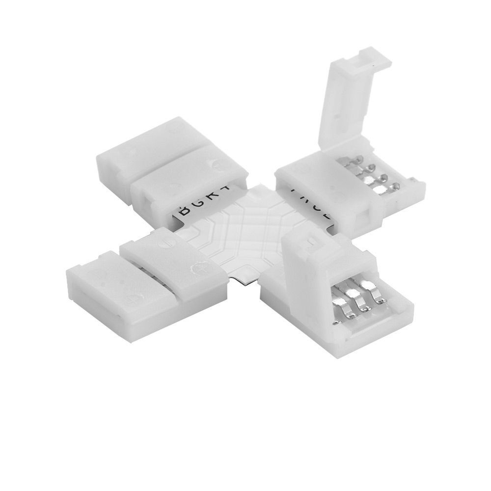 1 Pc 4Pin LED Strip Connector L T Cross Shape PCB Corner Connector for ...