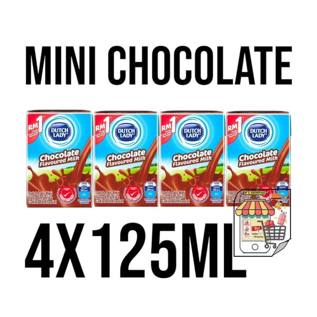 Dutch Lady Mini Chocolate 4X125ml | Shopee Malaysia