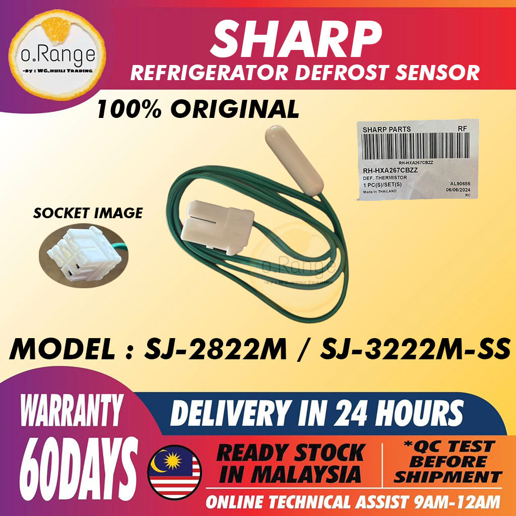 (100% ORIGINAL) SJ-2822M / SJ-3222M-SS SHARP REFRIGERATOR DEFROST ...