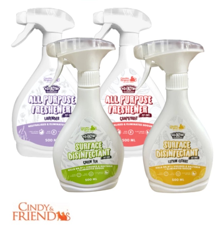 Cindy & Friends Cleaner / Freshener / Deodorizer / Disinfectant Spray ...