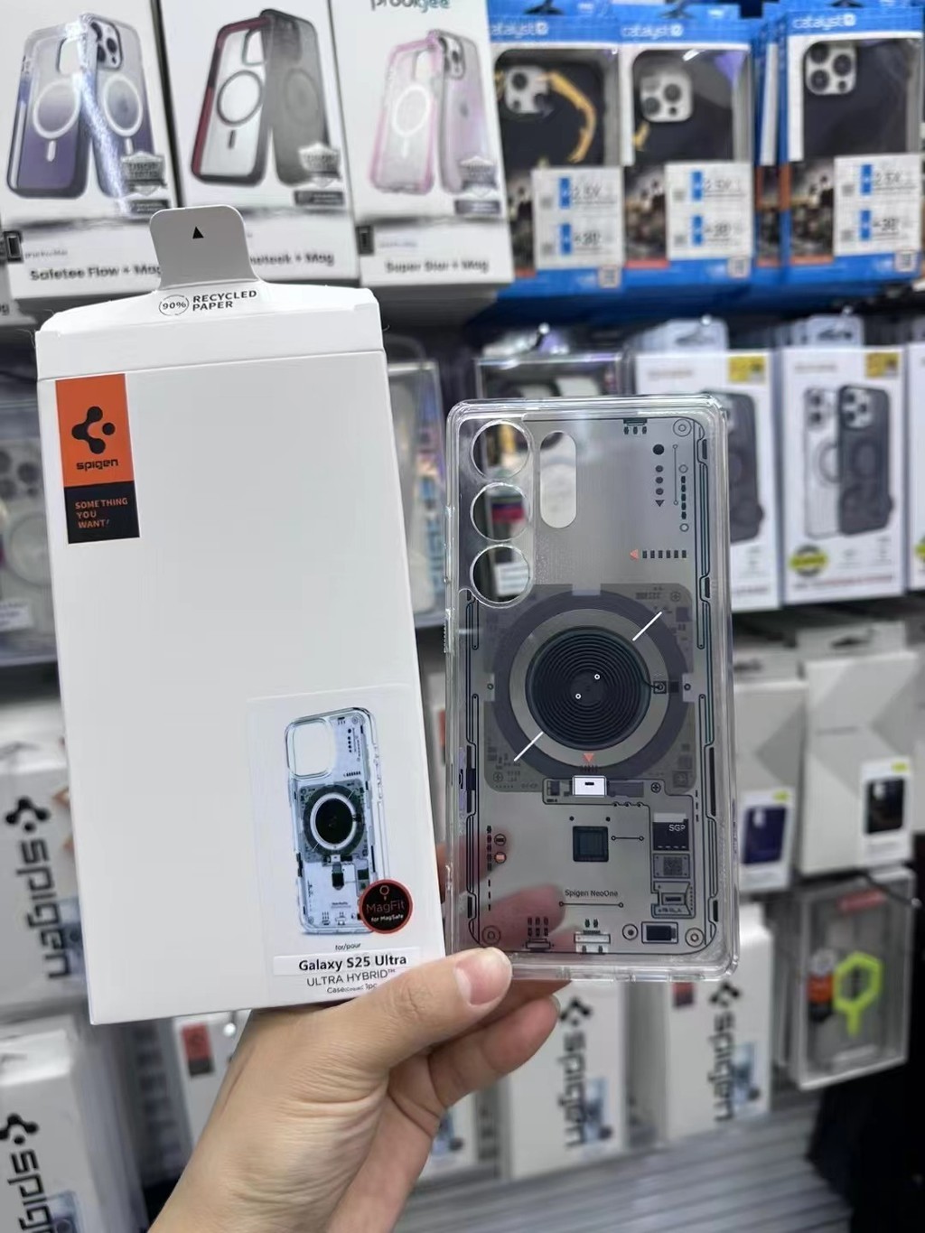 Magnetic Aesthetic Casing for Samsung Galaxy S25 Ultra S24U S23Ultra Trendy Design Magnetic Slim ...