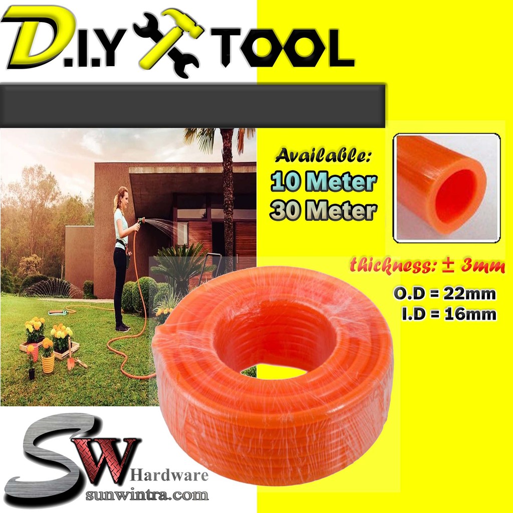 SUPER HIGH QUALITY Lawn Garden Hose Orange Chemi Hose Water Hose Pipe ...