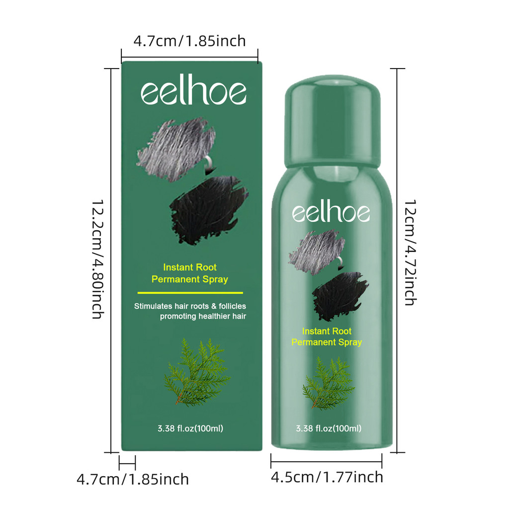 100ml EELHOE Black Hair Spray Nourish hair roots Shine & Smooth Natural ...