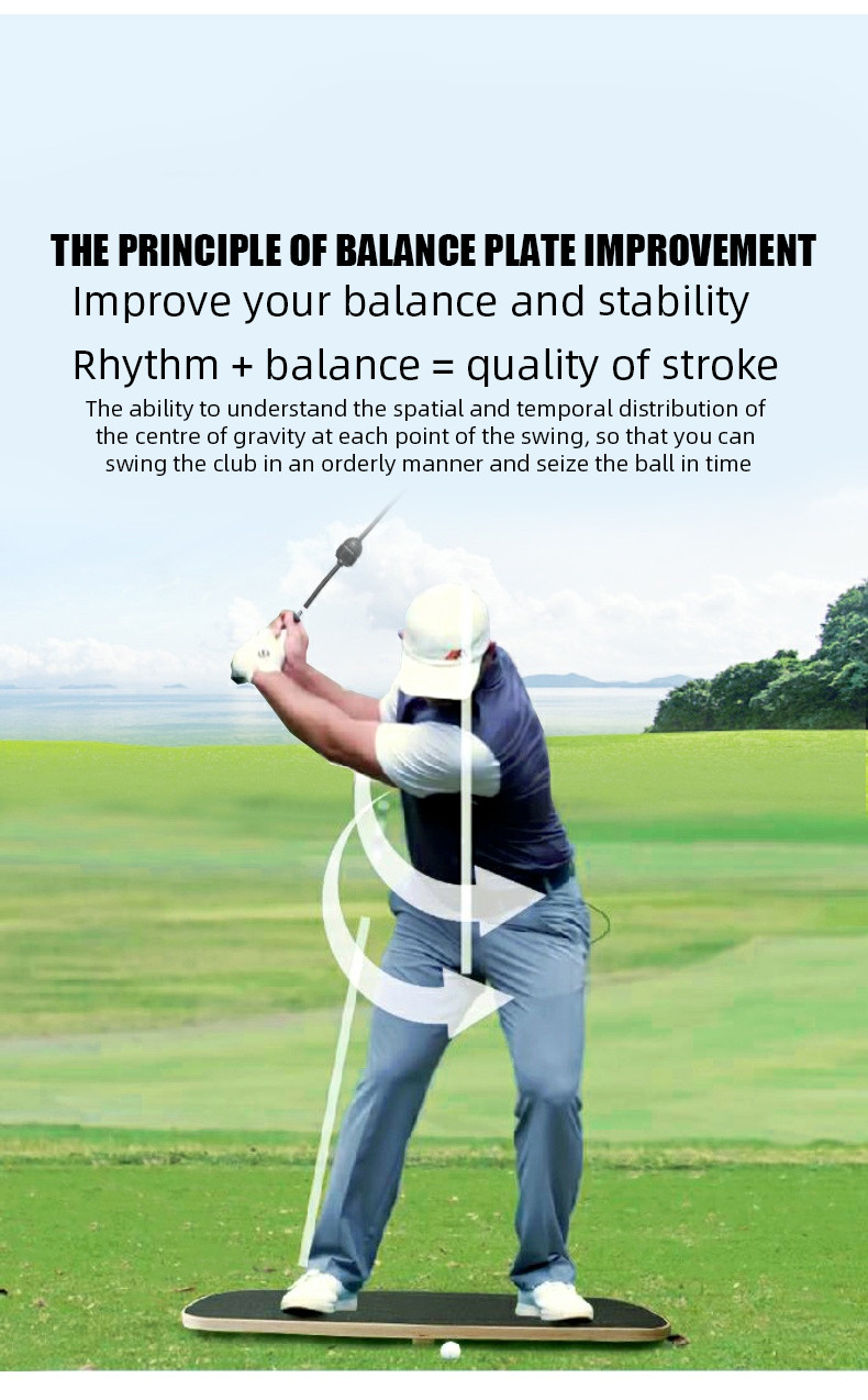 PGM HL011 Golf Swing Center of Gravity Transfer Plate Increase The Swing Speed Improve Balance ...
