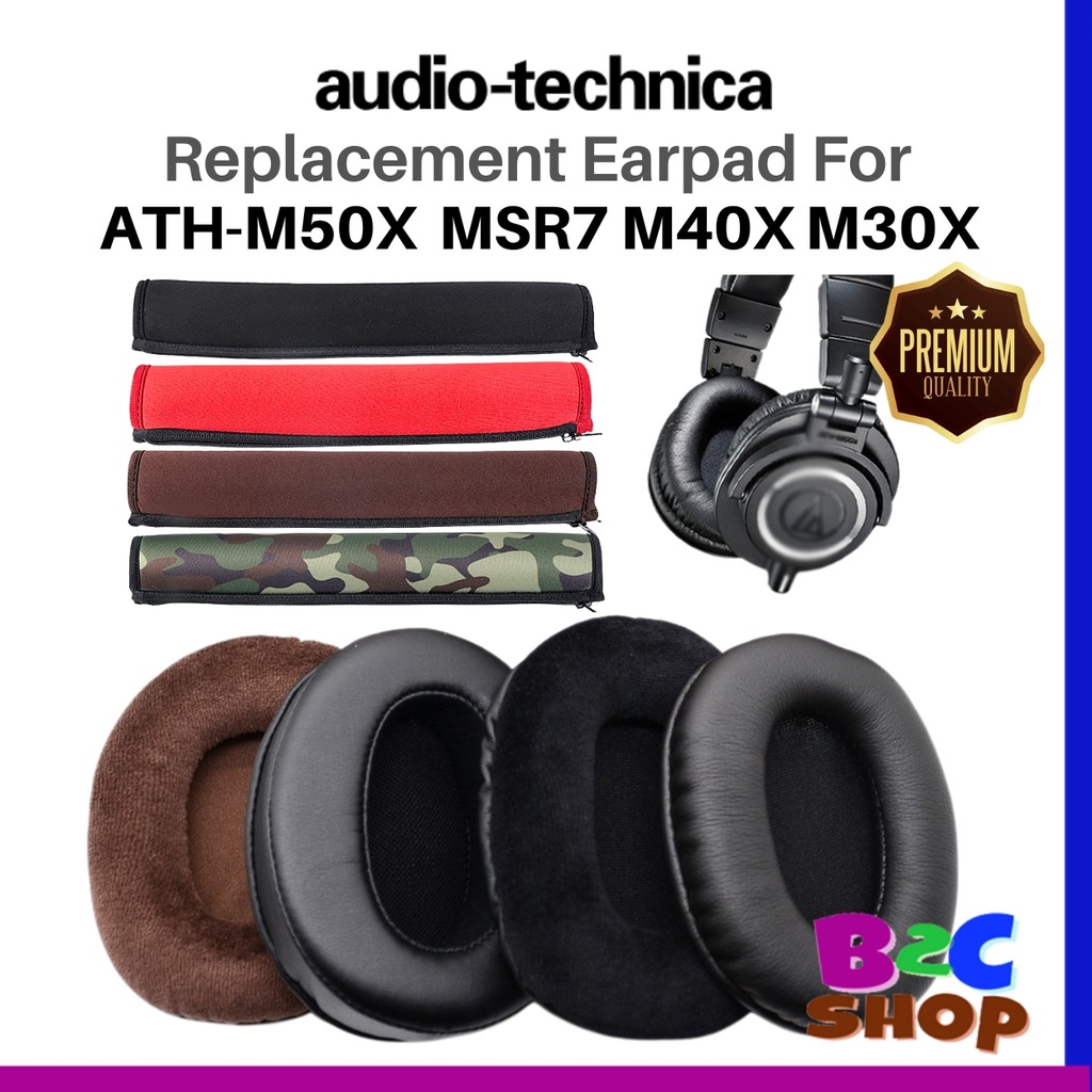 1 Pair Audio Technica ATH-M50X M40X M30X Headset Replacement Earpad ...