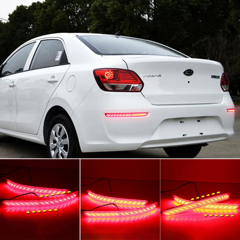 For KIA Pegas Soluto 2017 2018 2019 2020 2021 2022 2023 LED Rear Bumper ...