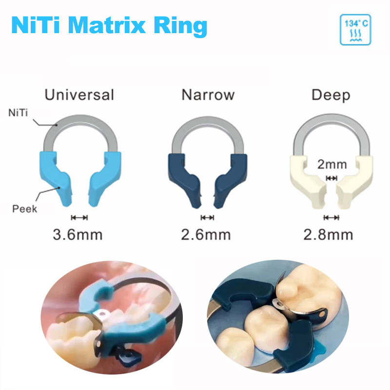 Dental Matrix Bands NITI Metal Matrices Clamp Ring Sectional Contoured ...