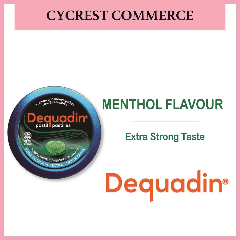 Dequadin Pastilles Extra Strong Taste Menthol Flavour (46g) | Shopee ...