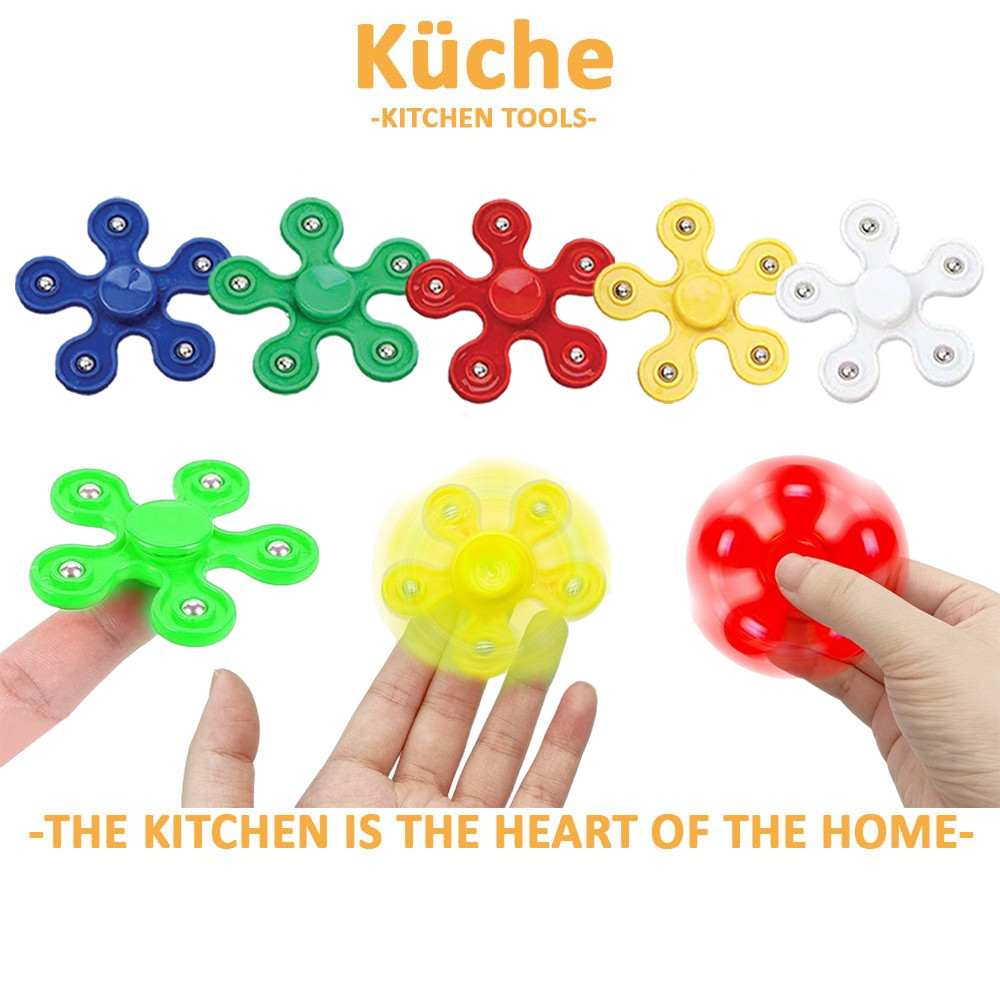KUCHE Children's Finger Spinning Top Toy Fingertip Spinning Top Five ...