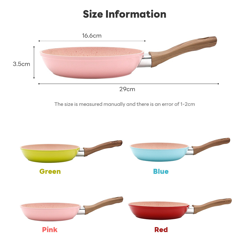 BEVAVAR Non Stick Coating Frying Pan 16cm Medical Stone Cooking Pan ...