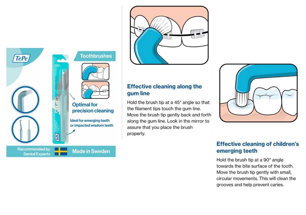 D4G TePe Compact Tuft (Made in Sweden) berus gigi TEPE berus gigi ...