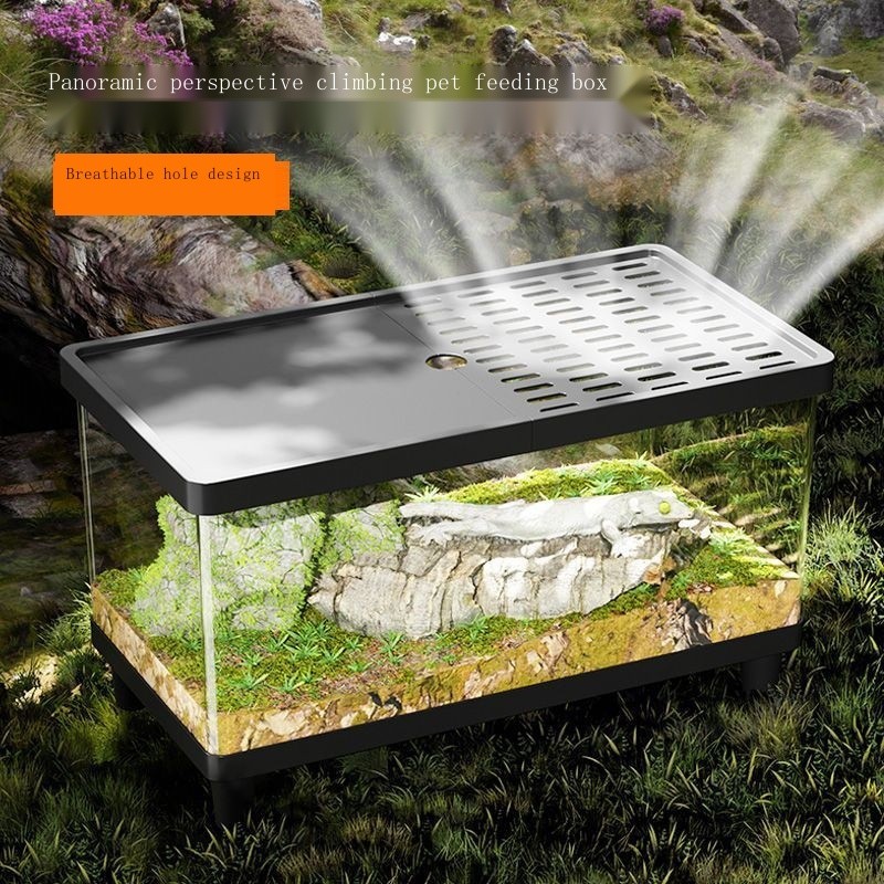 Plexiglass LARGE reptile box plastic shelter box Breeding Special ...