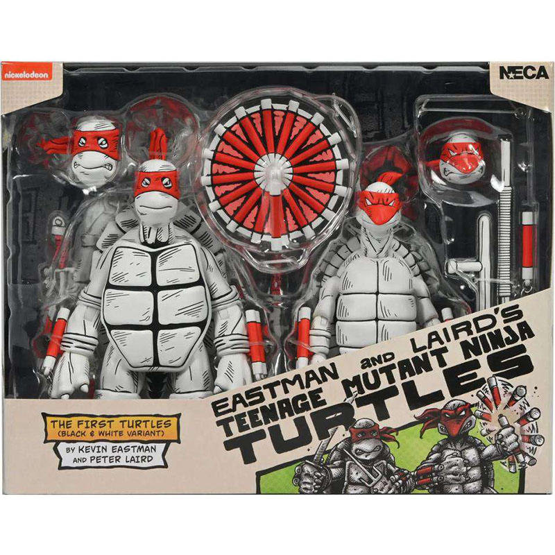 NECA Teenage Mutant Ninja Turtles Eastman Vs Laird Black And White ...
