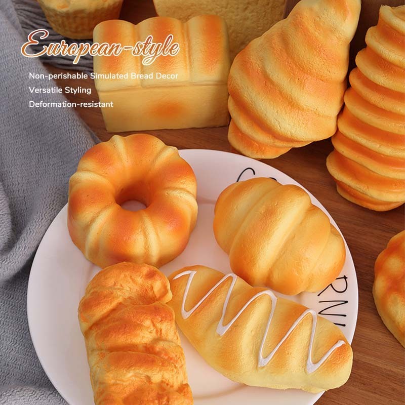Squeeze Toy Simulation Food Big Squishy Stress Relief Toy Bread ...