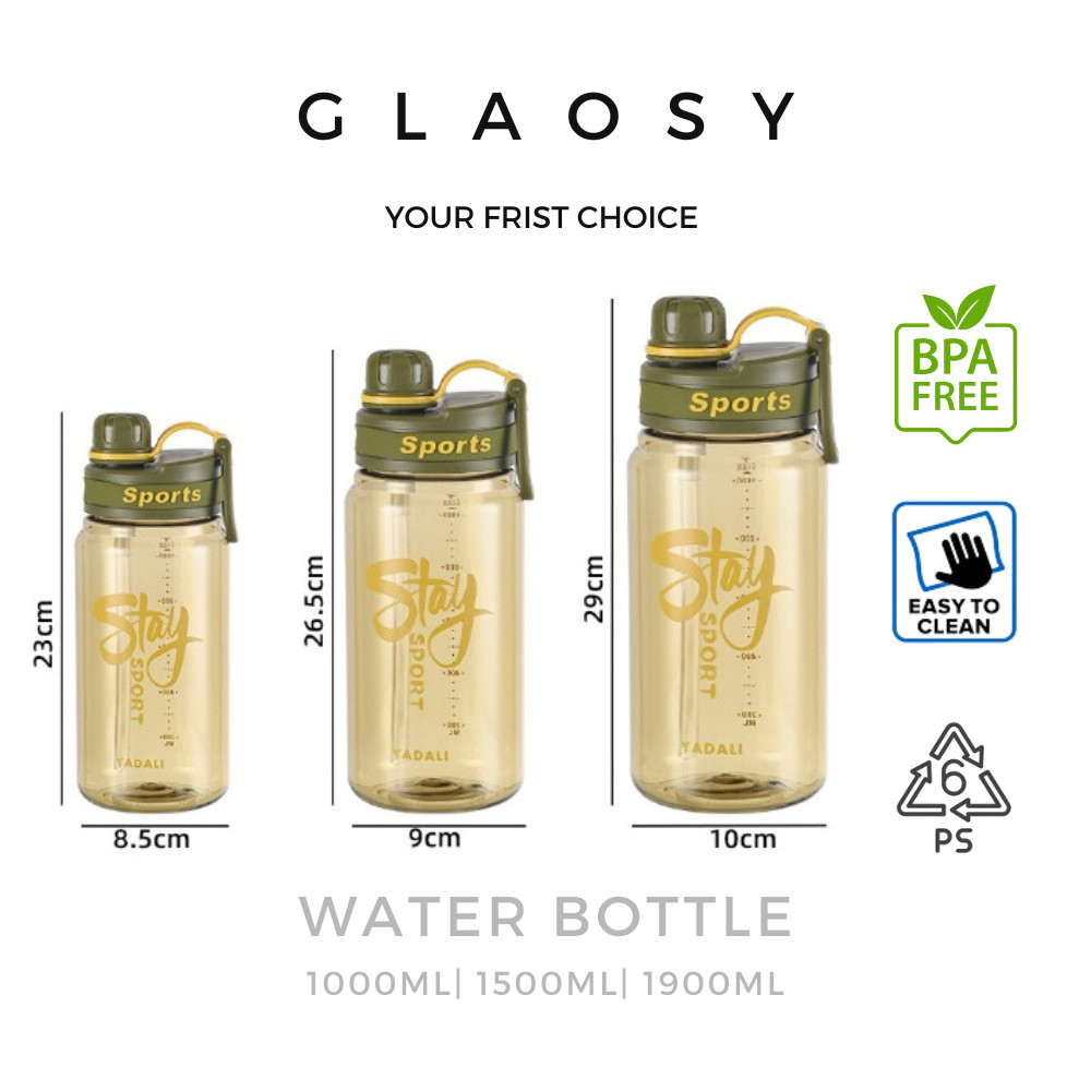 1500ML SPORT CUP - Water Bottle Drinking Botol Air Besar Bekas Air ...