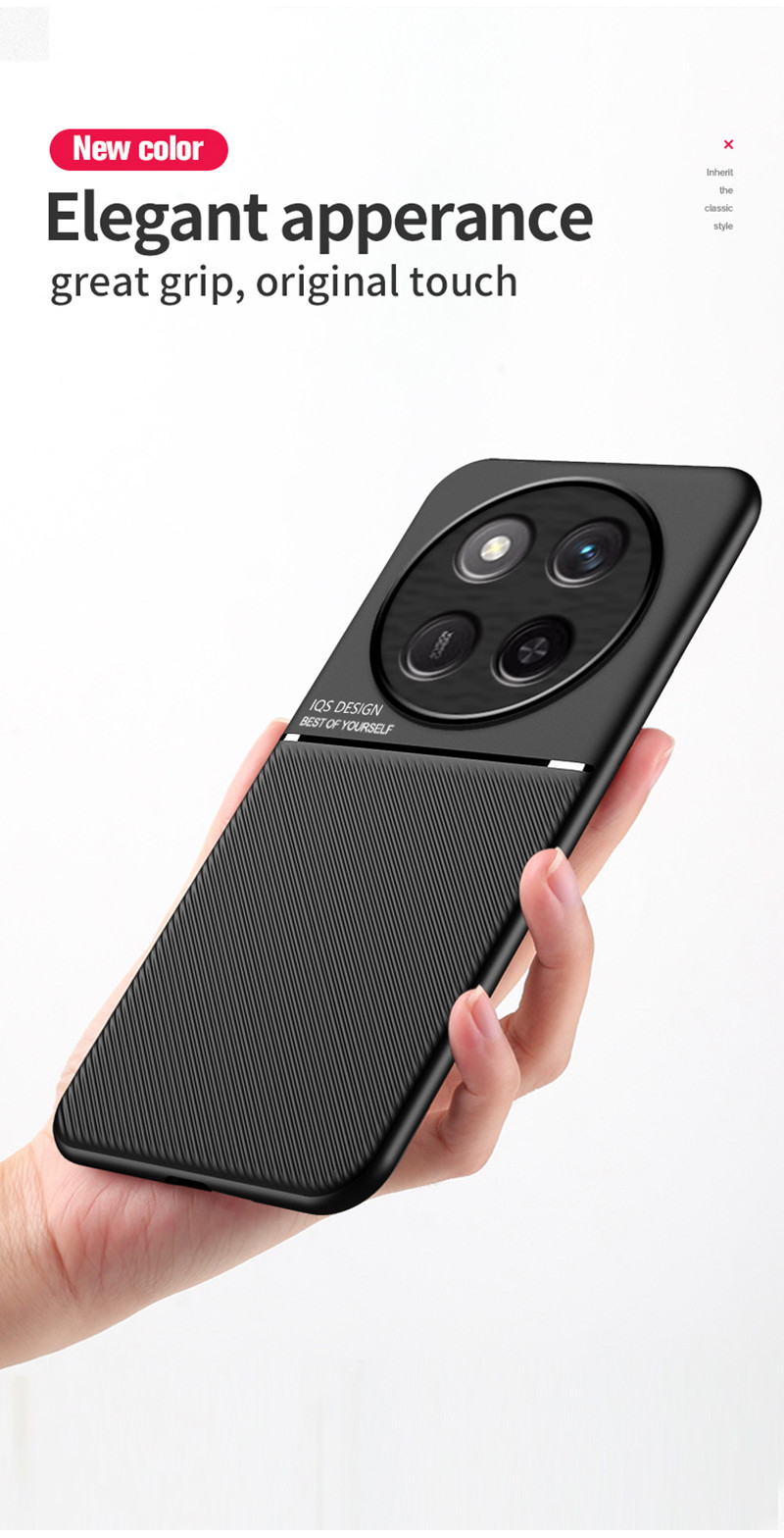 For Honor X9c 5G Leather Skin Texture Case Non-slip Silicone Matte ...