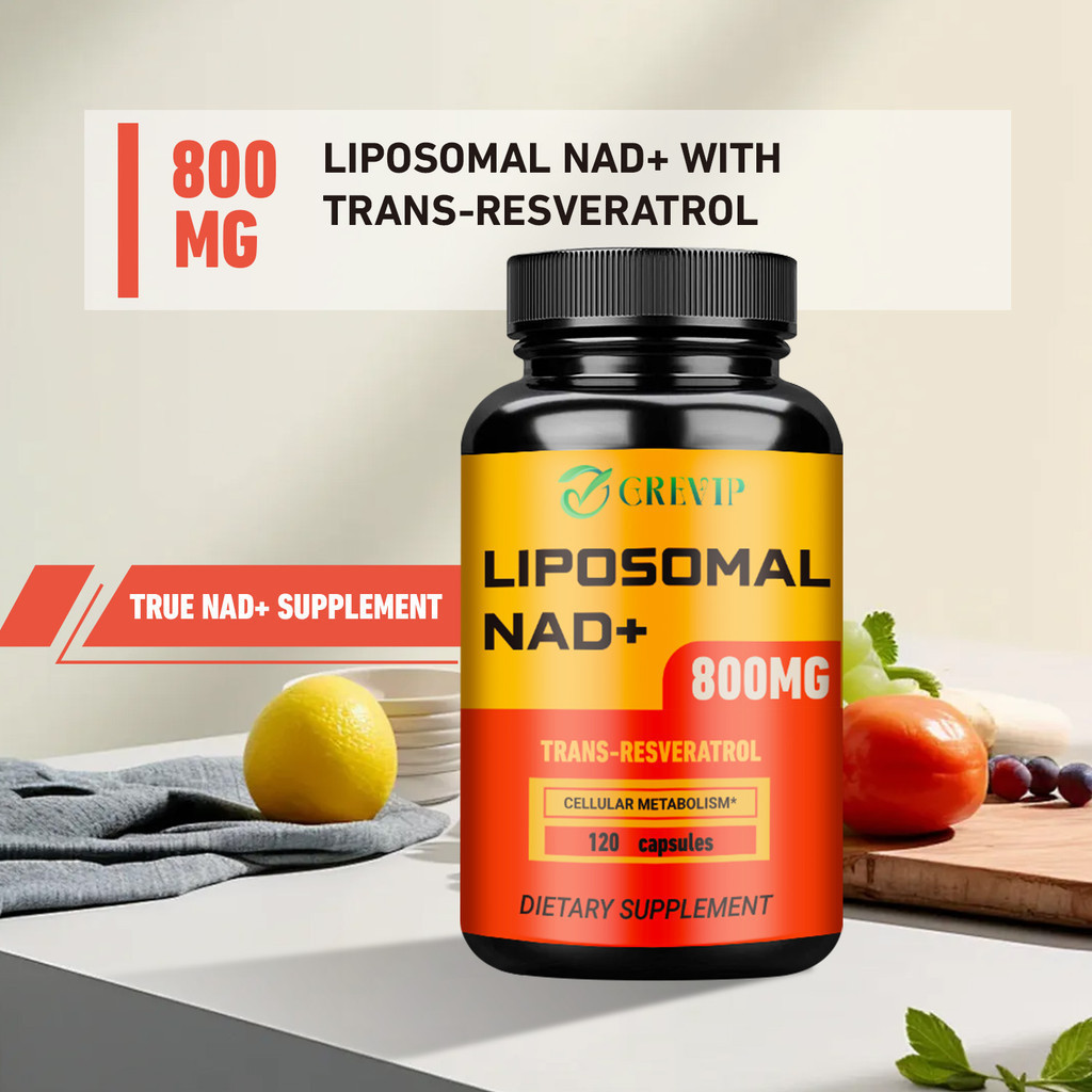 GREVIP Liposomal Nad+, Trans-Resveratrol 800Mg- Increases energy deep ...