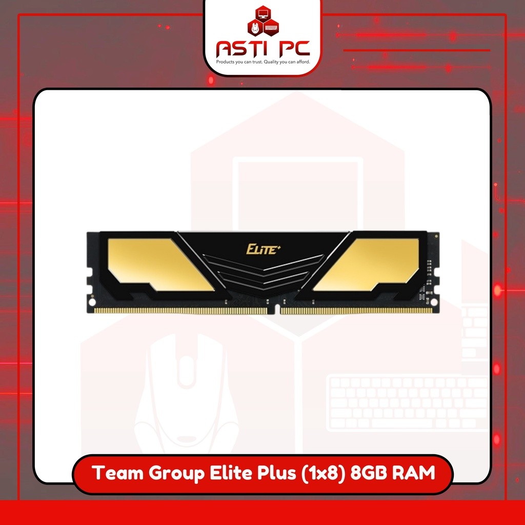 in stock TEAMGROUP Elite Plus (1x8) 8GB 2666mhz DDR4 Desktop Memory RAM ...