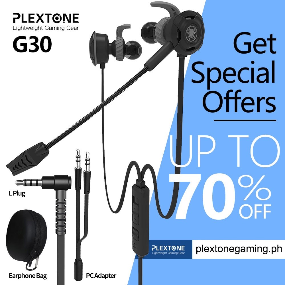 in stock PLEXTONE G30 Gaming Headphones Bass Earbuds With Detachable ...