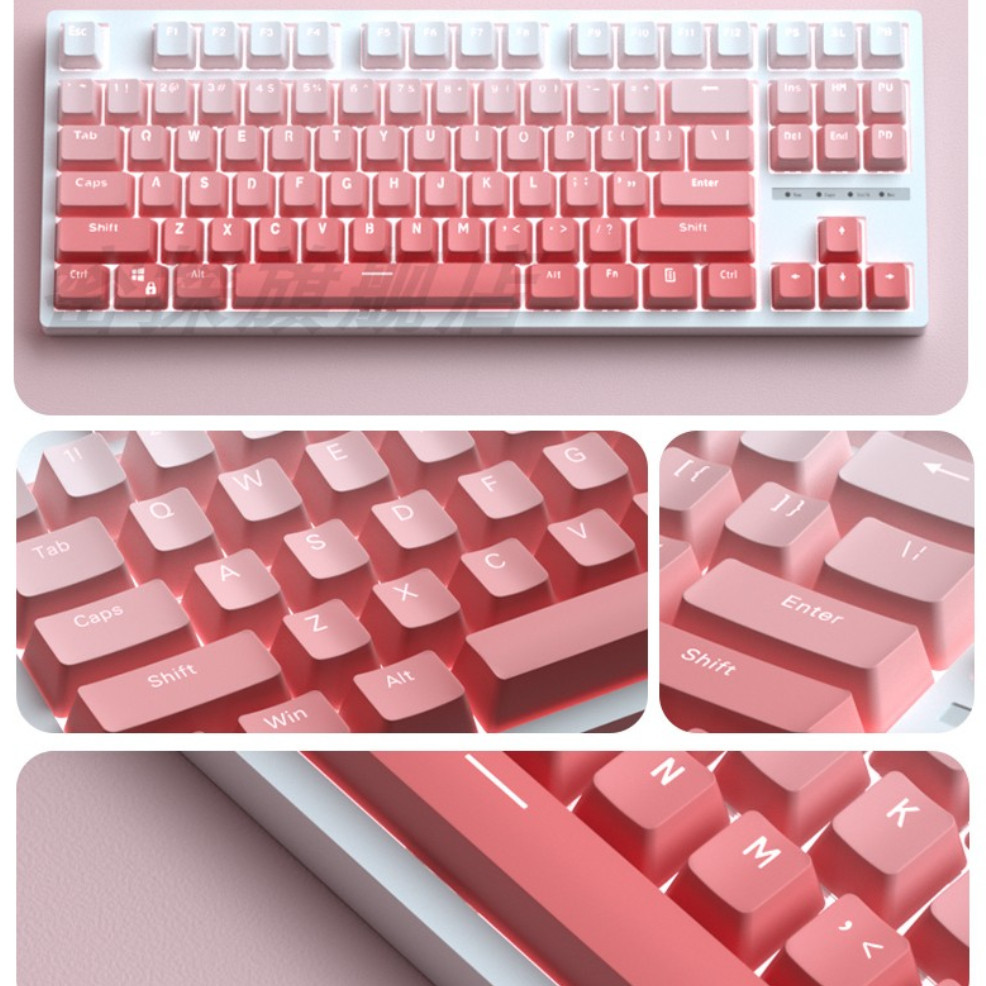 PBT Keycap OEM Dust Gray Side-engrave Trans-light Keycap Personality ...