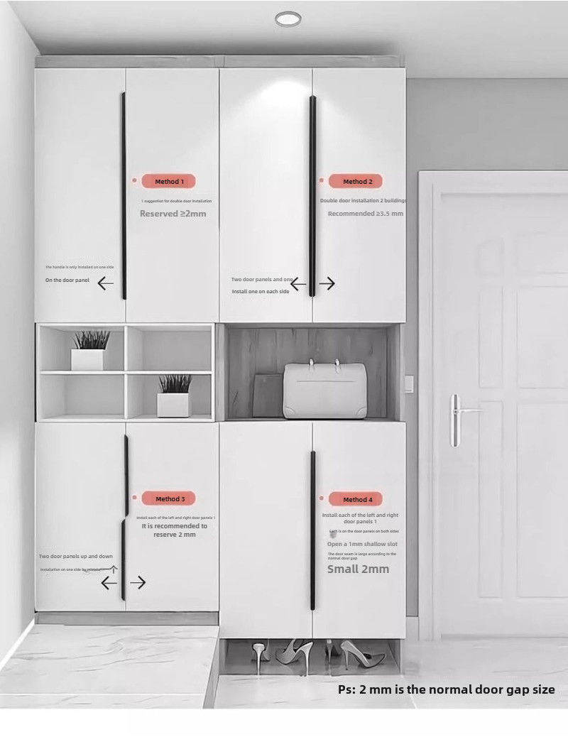 Invisible handle cabinet door modern wardrobe door drawer wardrobe ...