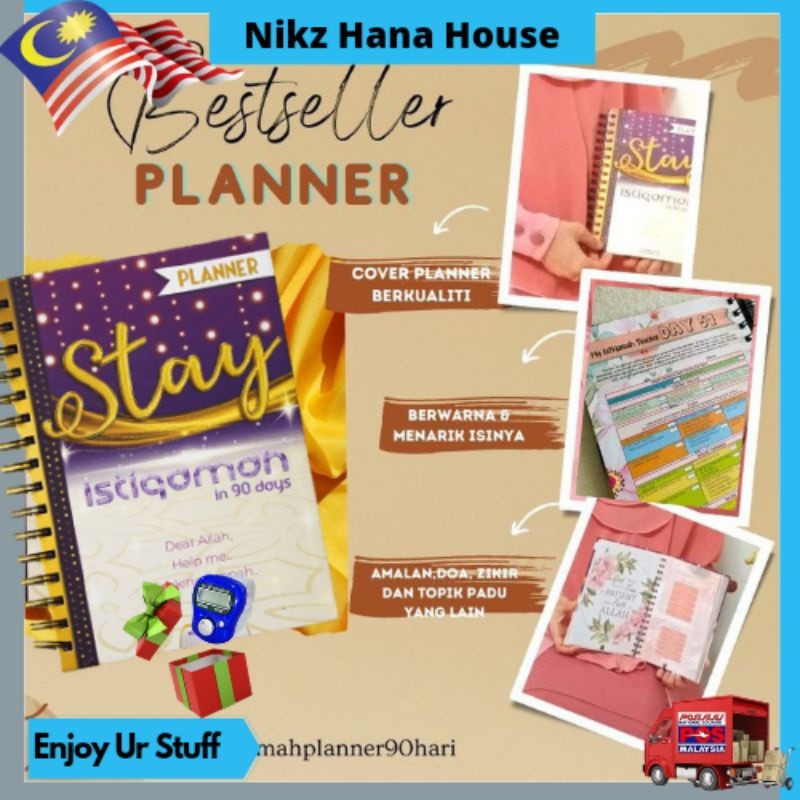 in stock Planner Stay Istiqamah in 90 days Ready Stok Free Gift ...