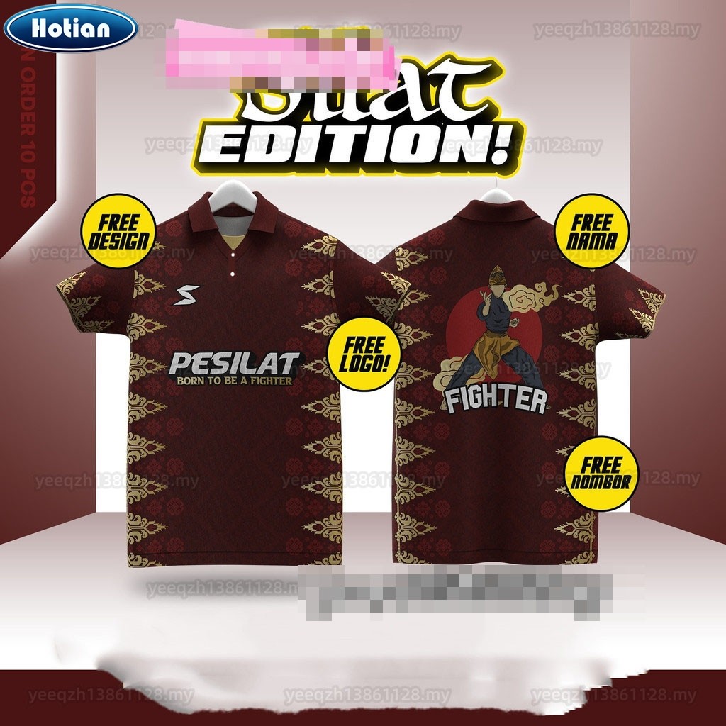 New Design Baju Silat Fighters Jersey Lelaki Perempuan Kanak Kanak Baju ...