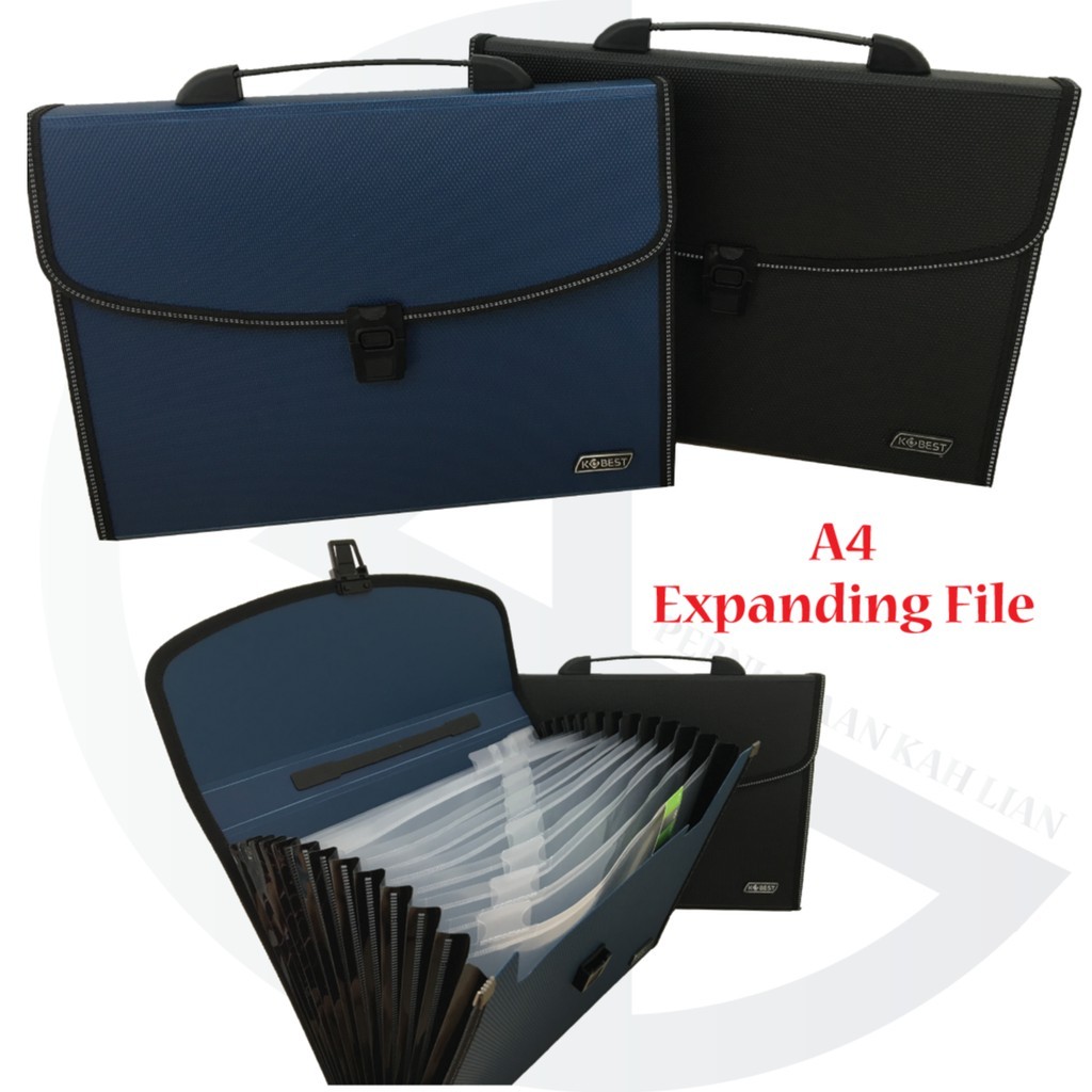 in stock KOBEST Expanding File A4 Size / OUSION Expanding Folder ...