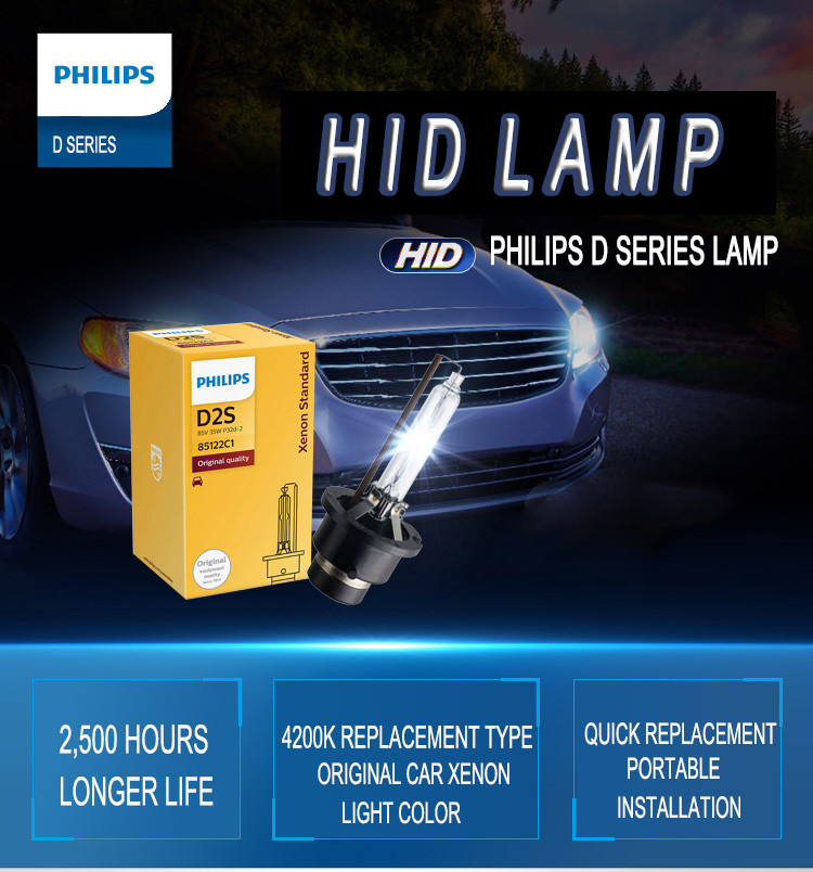 Philips D1S D1R D2S D2R D3S D4S D4R D5S 4200K 35W Car Headlight Classic Standard Xenon HID Bulbs ...