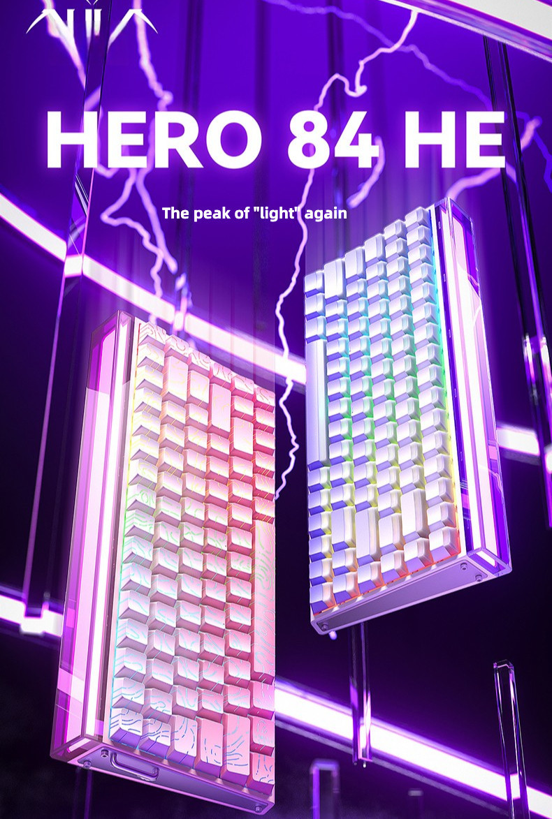 AULA HERO84 Magnetic Switch Mechanical Keyboard Gaming Rapid Trigger ...